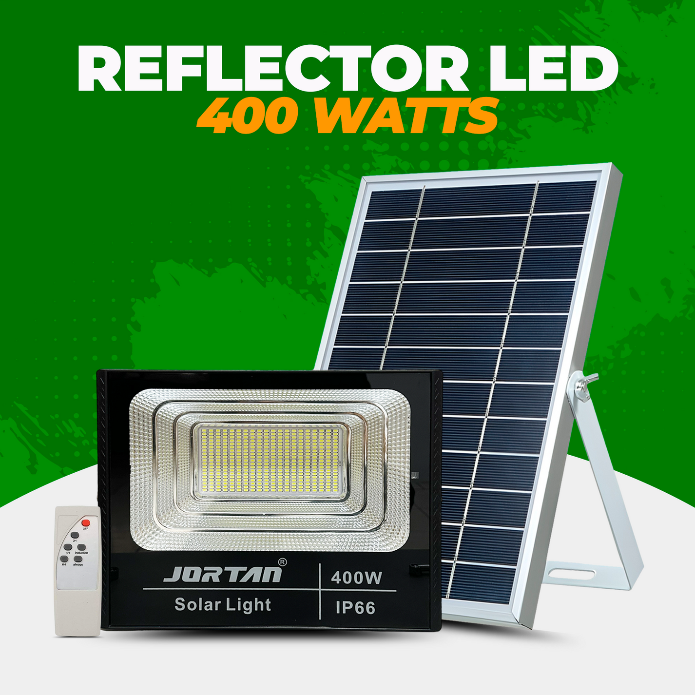 Reflector Led de 400 Watts con Panel Solar – Yupi Solar